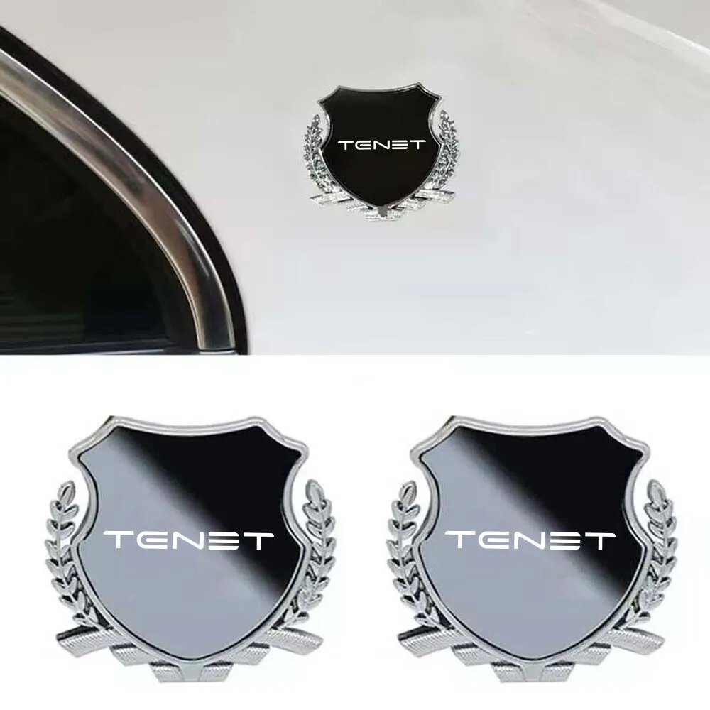 Наклейки на авто, наклейка на авто. TENET T7, TENET T4, TENET T8 (Тенет т7, Тенет т4, Тенет т8). Металлическая эмблема на автомобиль, Шильдик, эмблема, надпись, самоклеющаяся, 1 шт.