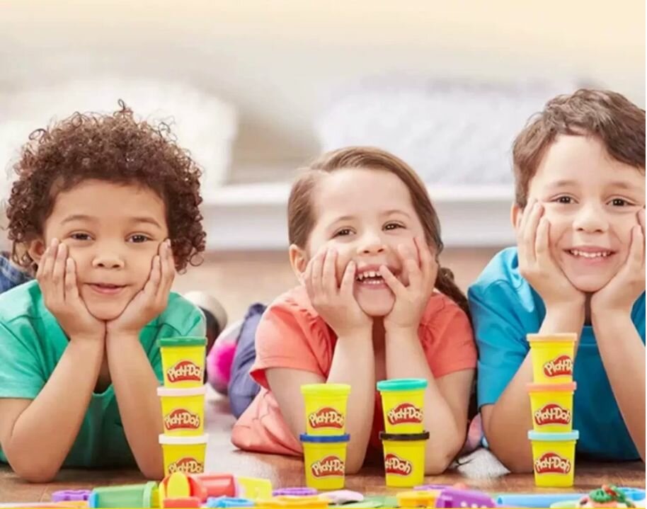 Воздушный пластилин Play-Doh, 4 цвета, нетоксичный, для детского творчества