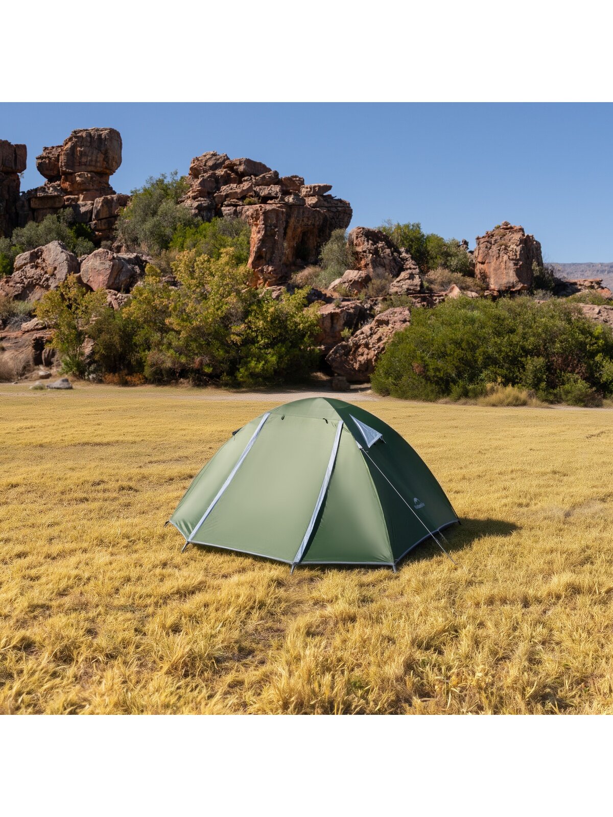 Палатка Naturehike Bleik Series 3-местная, тип B, алюминиевый каркас, синяя