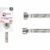 Гибкая подводка ECONOCE SUS, гайка 1/2" - штуцер 1/2", 50 см EC021050
