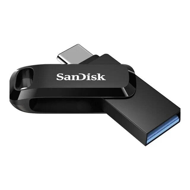 Флеш-накопитель USB SanDisk 64GB Ultra Dual Drive Type-C (SDDDC3-064G-G46), черный
