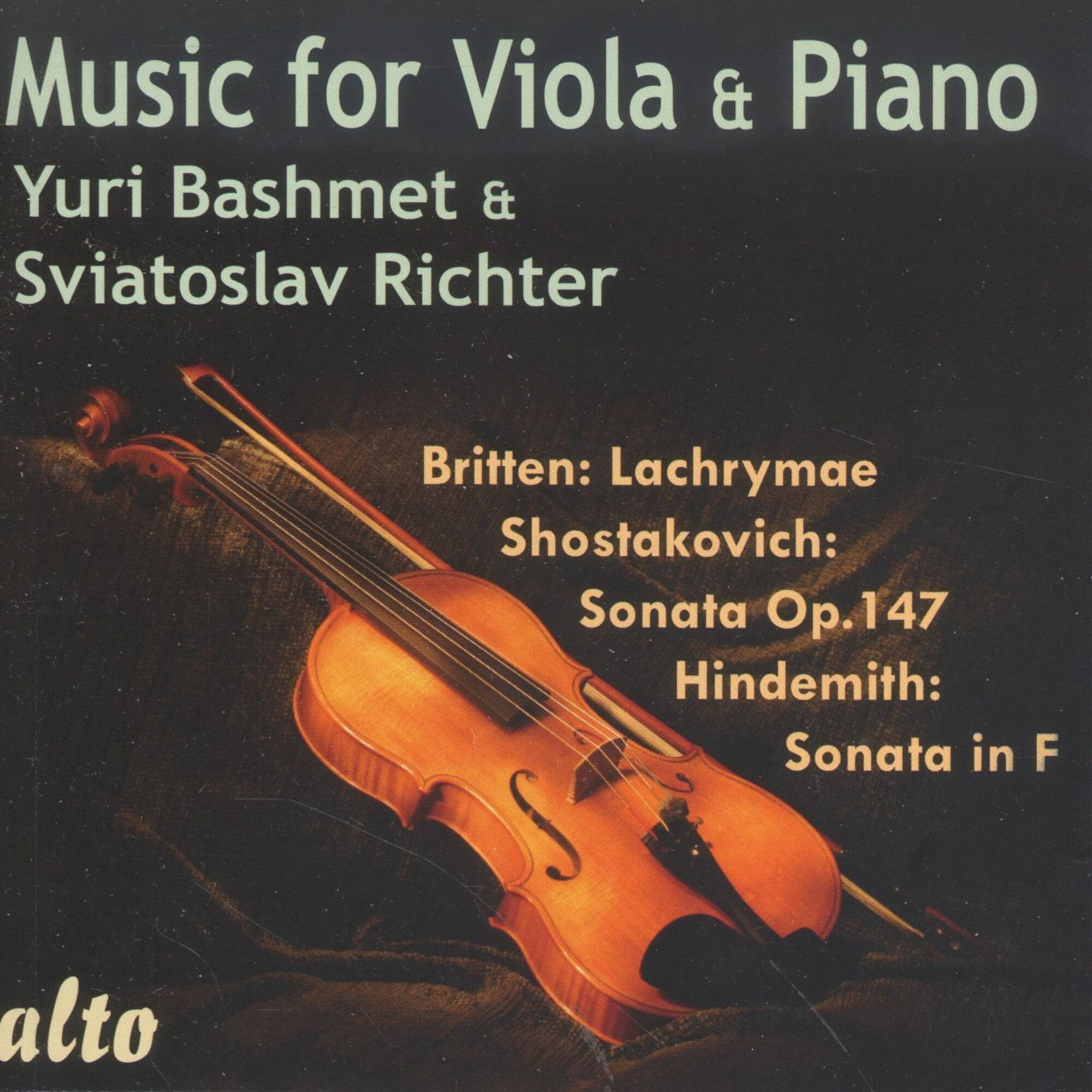 CD Диск Yuri Bashmet, Svjatoslav Richter - Music For Viola & Piano (CD) 2012, Jewel