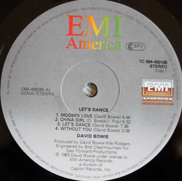 David Bowie - Let's Dance VG — фото 1