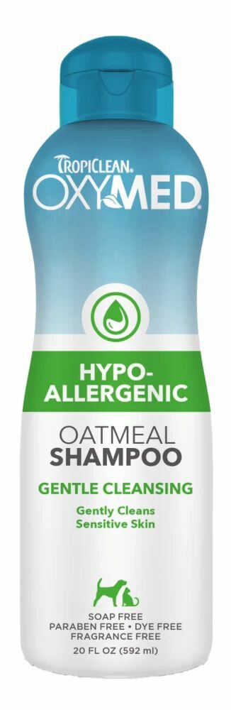 TropiClean OxyMed Гипоаллергенный шампунь для домашних животных