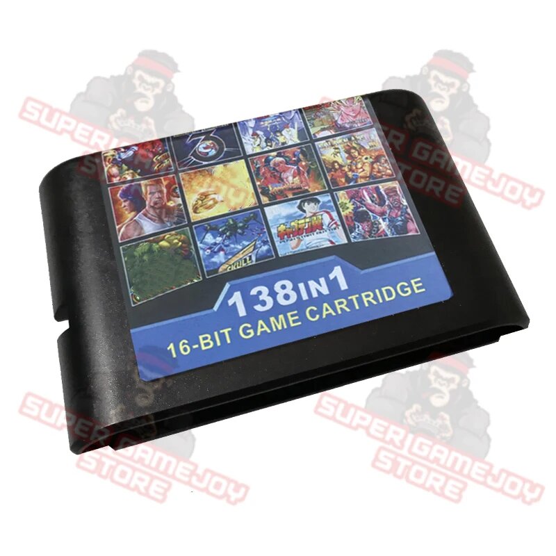 16-битная игровая карта MD с 138 играми для Sega BLK