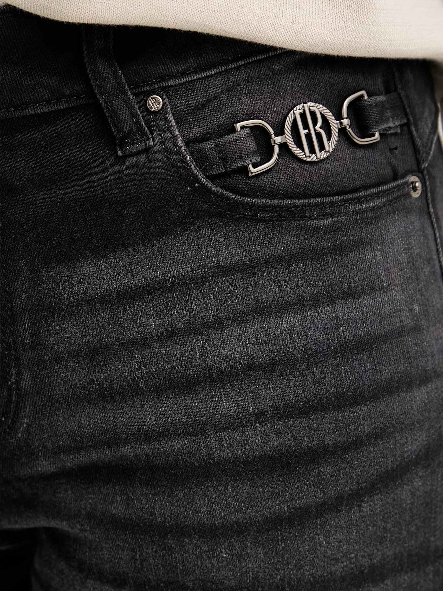 Джинсы Fracomina Faded-effect logo-plaque jeans, размер 26 — фото 1