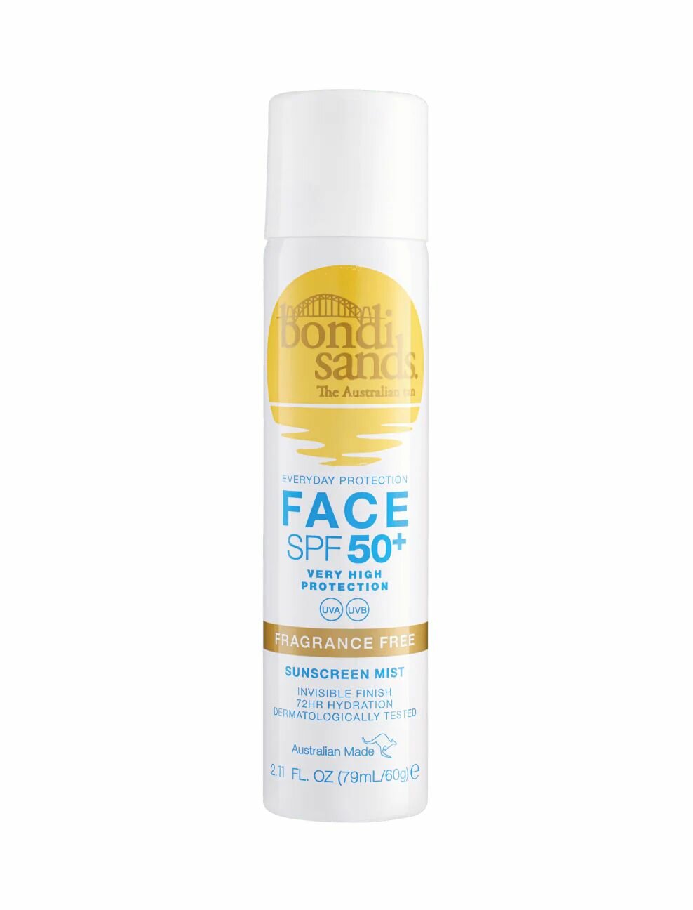 Bondi Sands Солнцезащитный мист для лица SPF 50+ Everyday Sunscreen Face Mist 79 мл