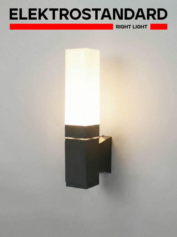 Уличный / Настенный светодиодный светильник Elektrostandard 1534 TECHNO LED, 5 Вт, 3000К, цвет черный, IP54
