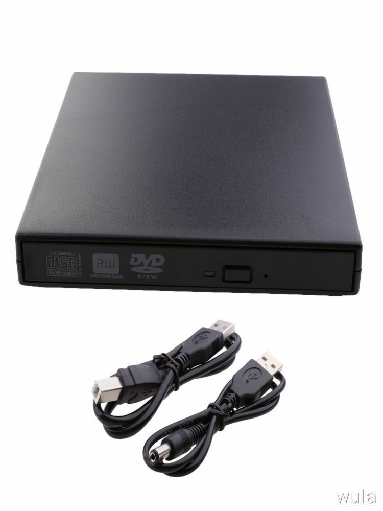 Внешний USB 2.0 CD/DVD-RW привод для ноутбуков и ПК, запись и чтение дисков