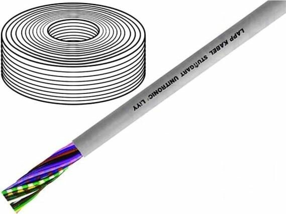 Кабель LAPP KABEL 0028403 многопров Cu 3x0,34мм2 серый ПВХ LiYY 500В, кратно 1м.