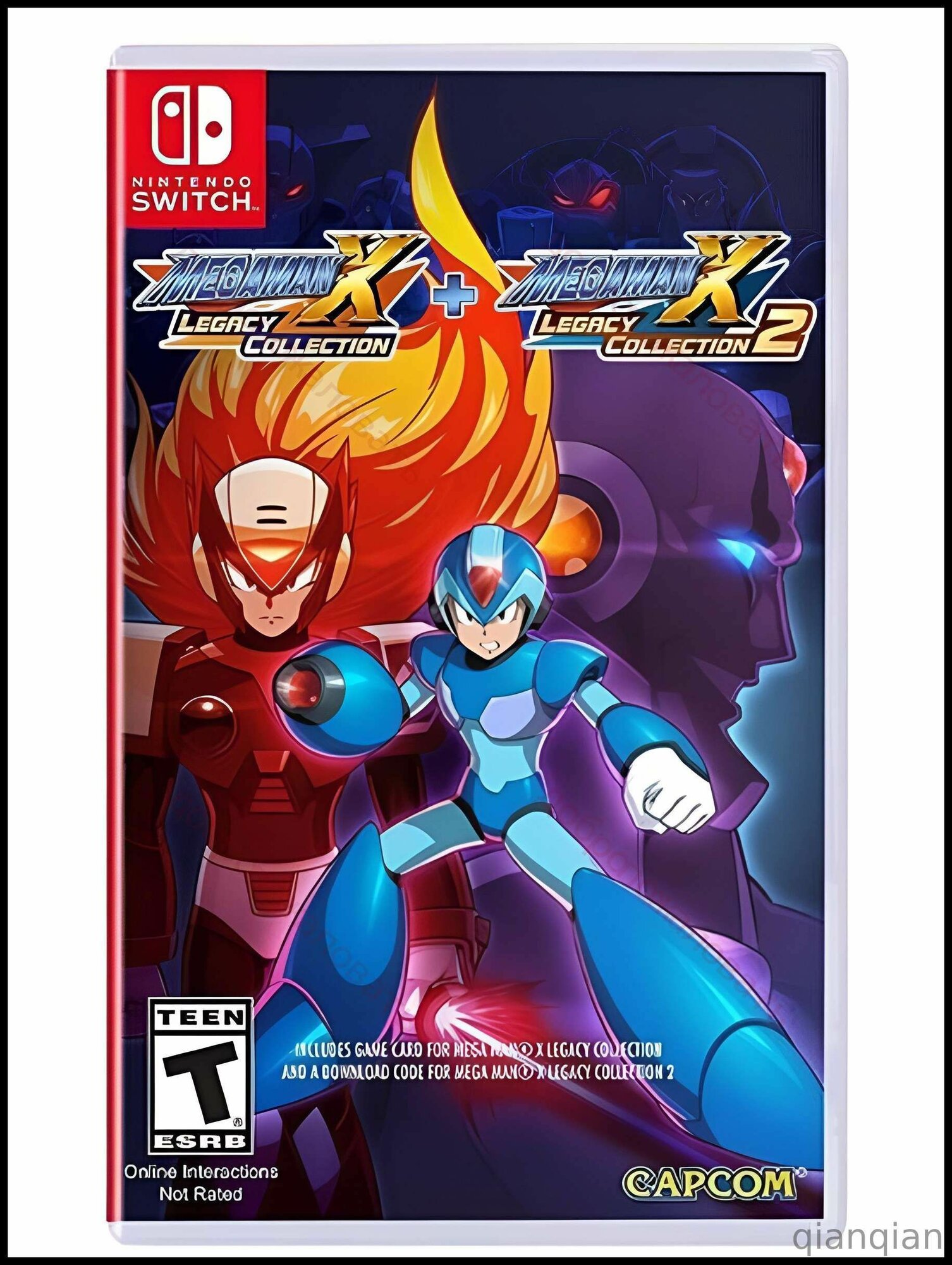 Mega Man X Legacy Collection 1 + 2 (Игра на картридже) (Nintendo Switch)