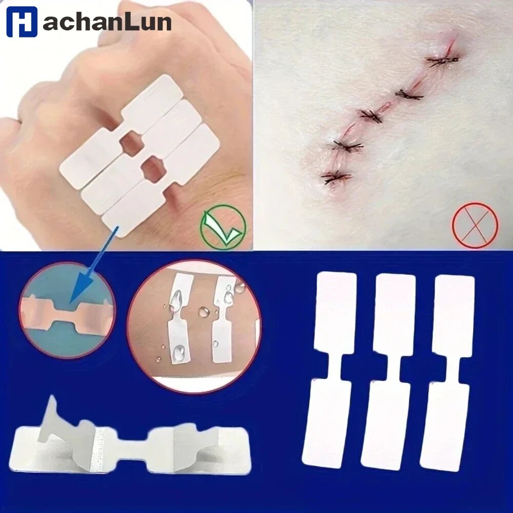 Лента для закрытия ран HACHANLUN, белый, 45*10 мм 50PCS