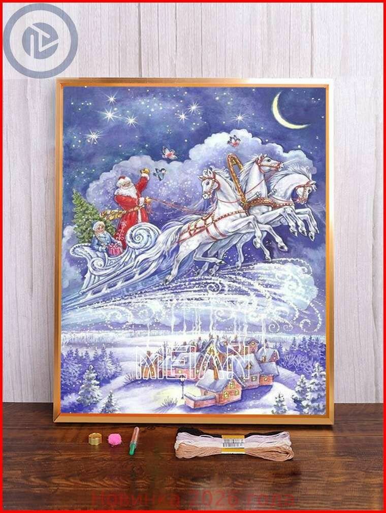 MEIAN Набор для вышивания,30x40CM,11CT,40 цветов