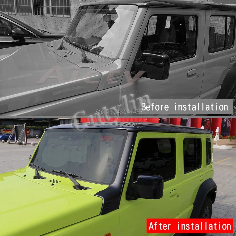 Для SUZUKI Jimny Nomade 2025 2026: Матовая черная накладка из ABS-пластика на переднюю стойку, устойчивая к царапинам, декоративная отделка, аксессуары для автомобиля