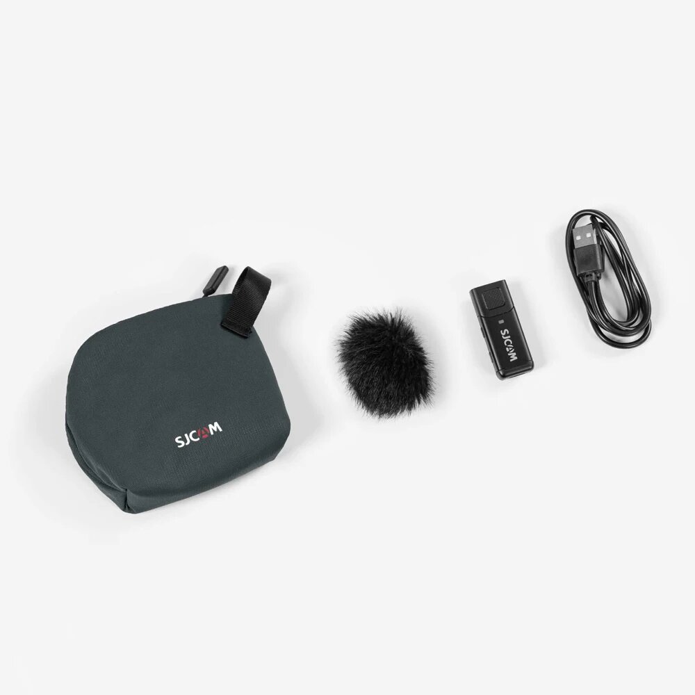 Беспроводной петличный микрофон SJCAM M4 только для экшн-камер SJ6 Ultra и SJ30, четкая запись голоса, 4 часа работы от батареи.