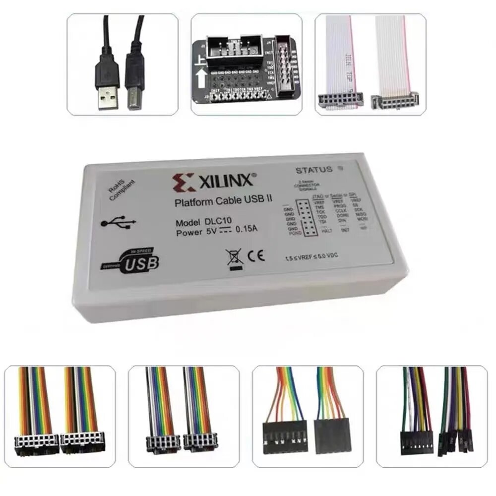 Популярный адаптер DLC10 для прошивки чипов Xilinx FPGA CPLD, новая модификация, USB Jtag программатор