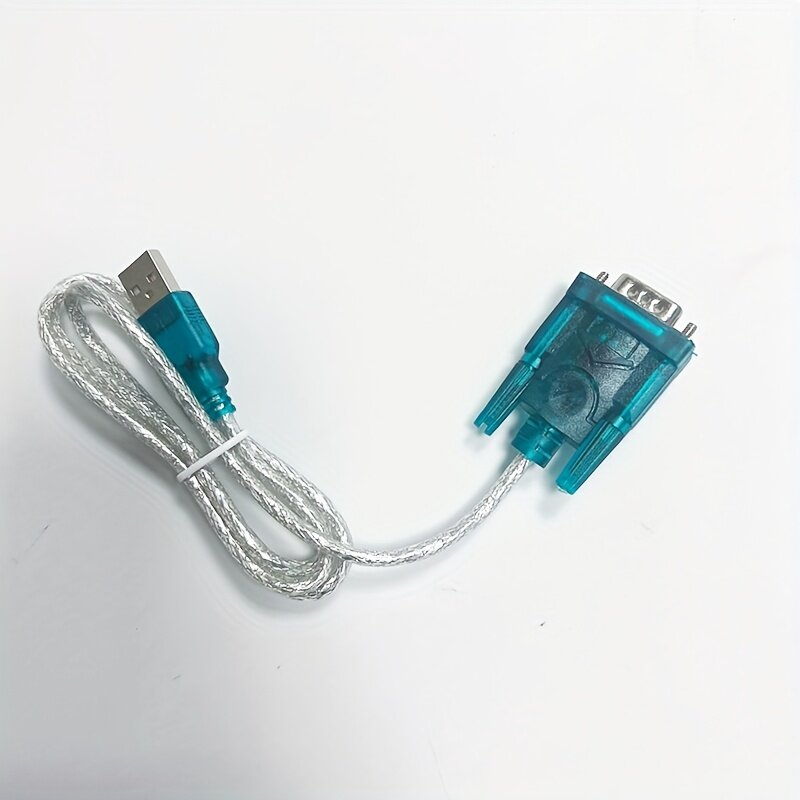 Кабель USB-RS232 HL-340, переходник USB на 9-контактный COM-порт, синий, для Win7-64 бит