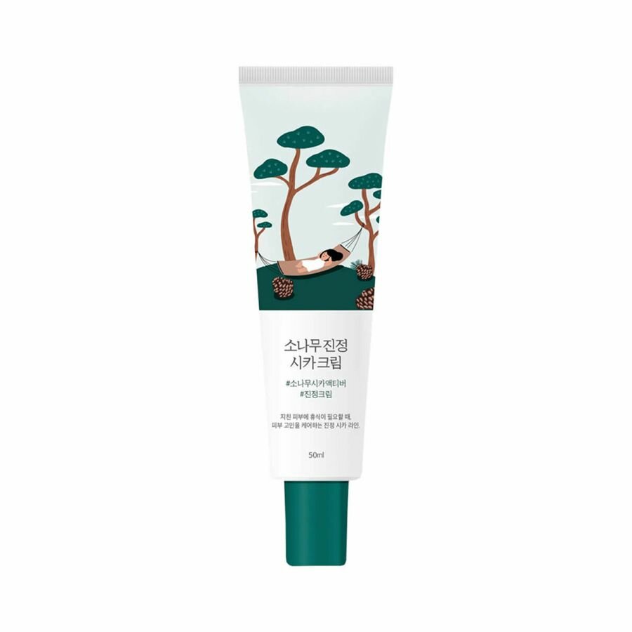 ROUND LAB PINE CALMING CICA CREAM Успокаивающий крем для проблемной кожи с экстрактами сосны и центеллы азиатской 50мл