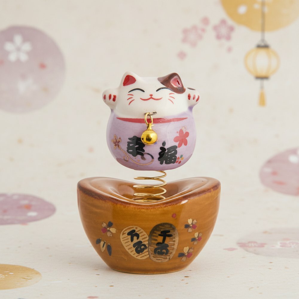 Фигурка на пружине Кот KT-06/7 Lucky Cat Китай