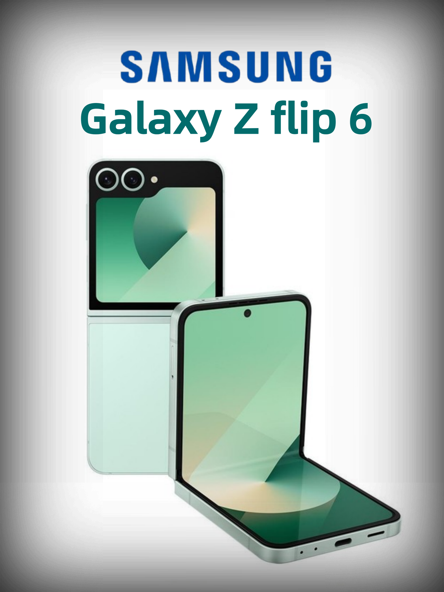 Смартфон Samsung Galaxy Z Flip6 12/256 ГБ, nano SIM + eSIM,100% Поддержка русского языка совершенно новый зеленый