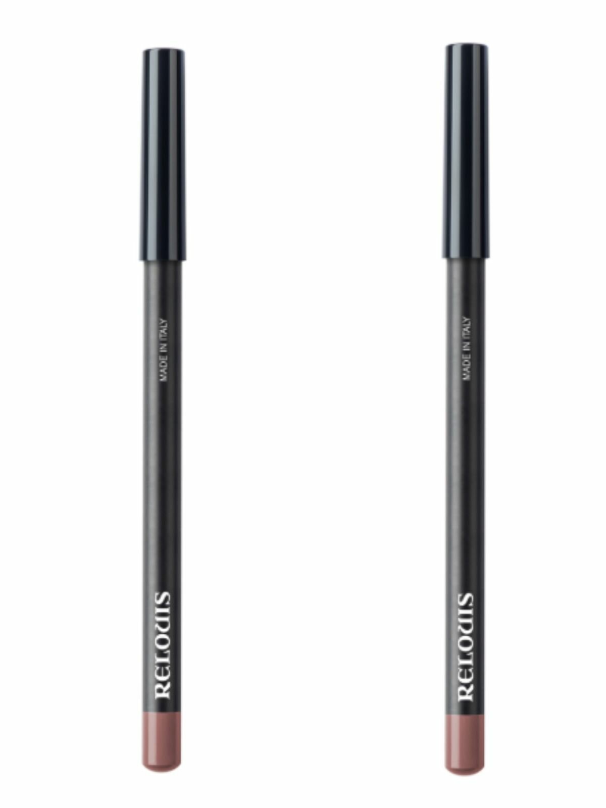 Relouis Карандаш для губ стойкий, с маслом Жожоба, тон 18 Natural Pink, 2 шт