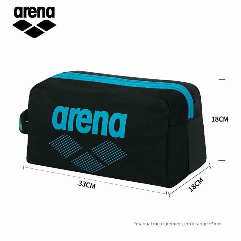 Arena Унисекс Водонепроницаемая Спортивная Сумка с Сухой/Мокрой Секцией, Ручная, Черно-Синий