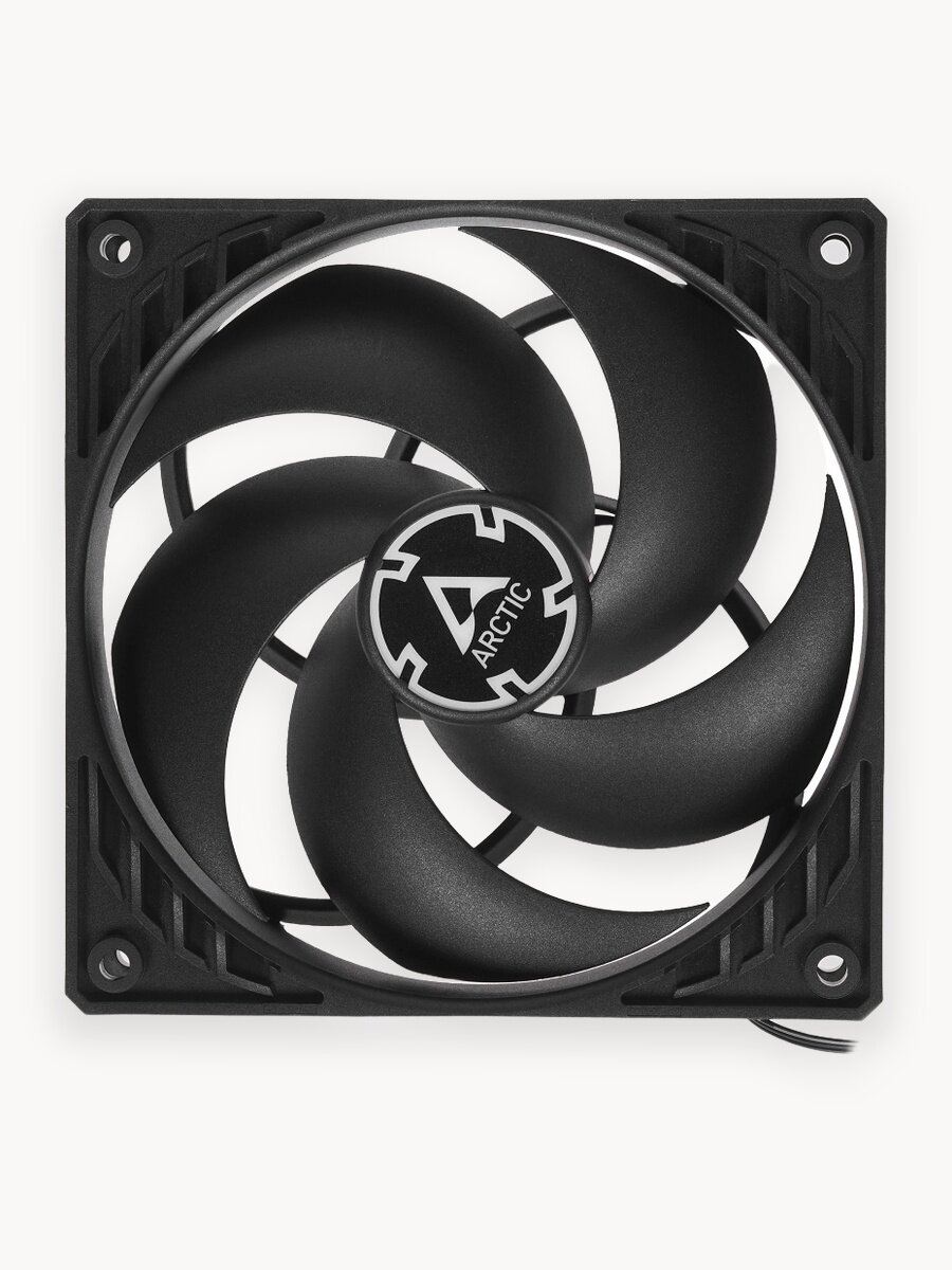 Вентилятор для корпуса ARCTIC P12 (black/black) ACFAN00135A 120x120x25mm, 1800rpm, 56.3 CFM, 3-pin, Value pack (5pc)