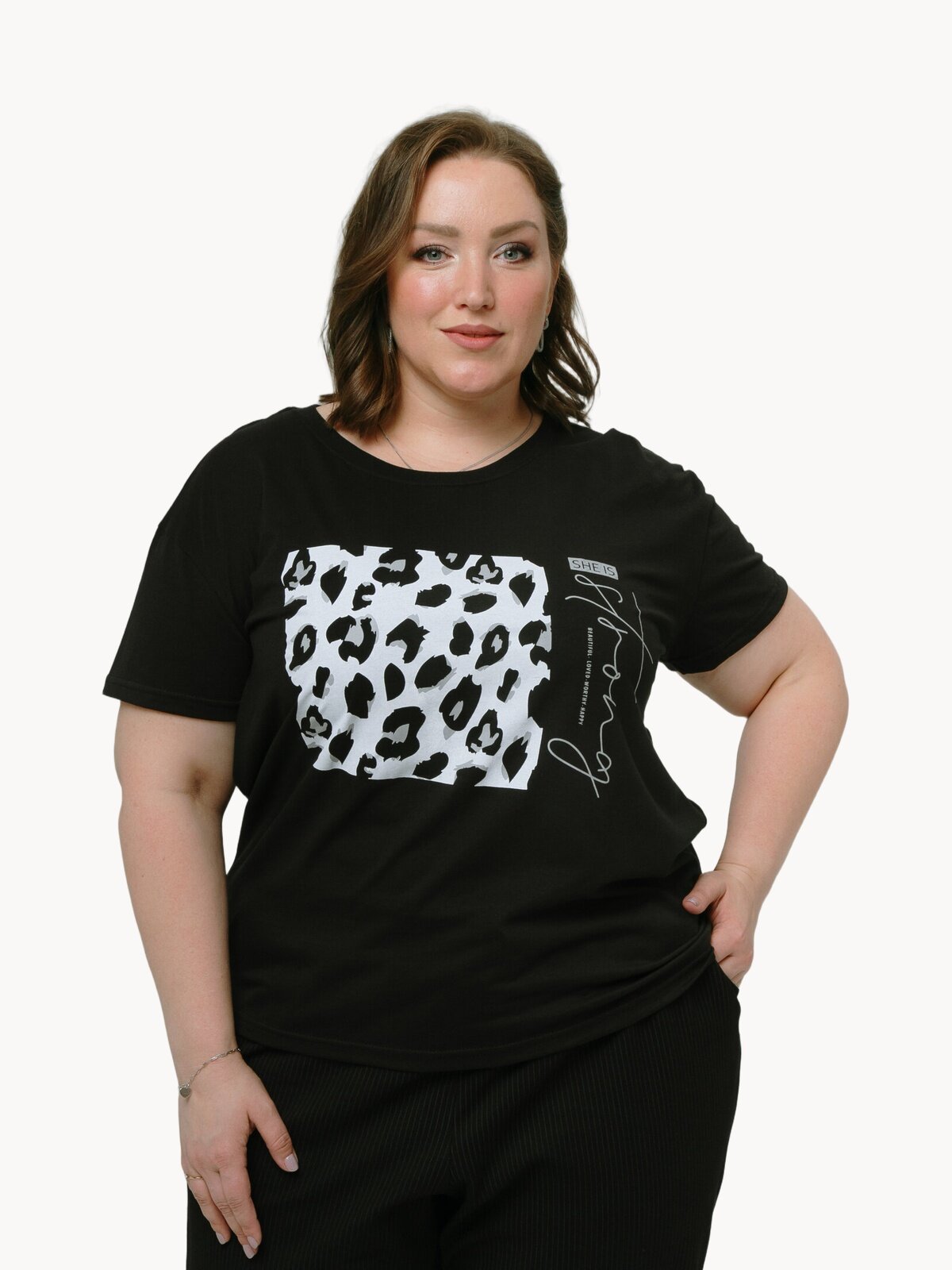 Футболка женская большого размера