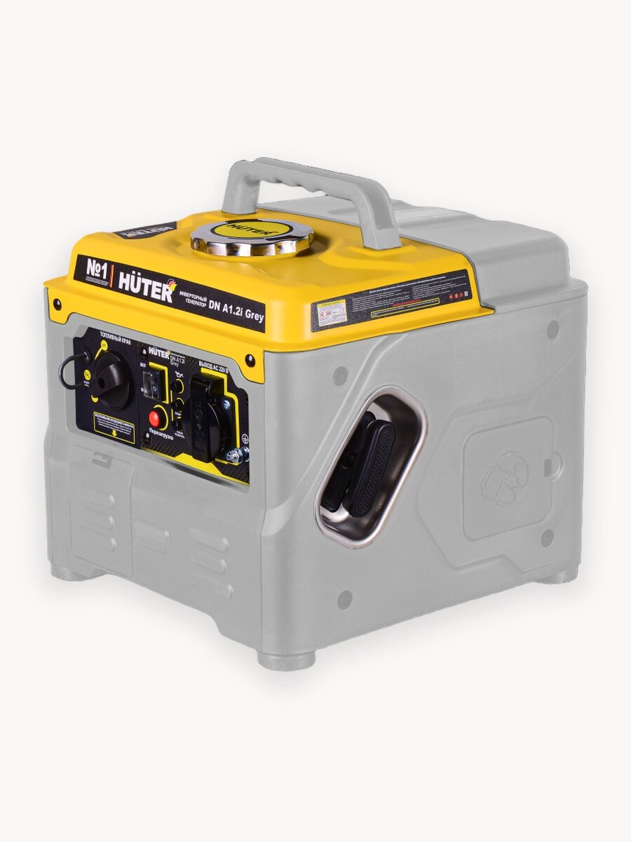 Инверторный бензиновый генератор 1.2 кВт Huter DN А1,2i , серый