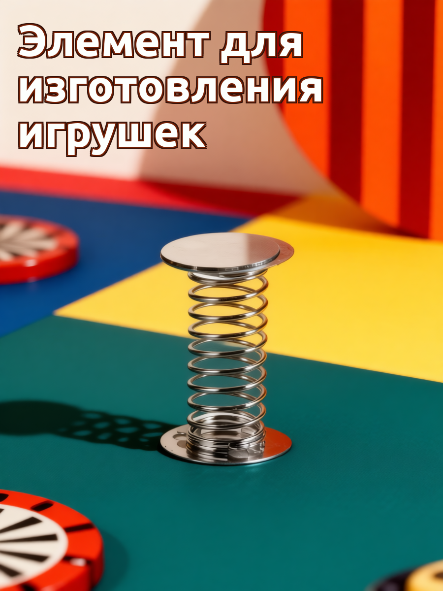 10 Штук Металлические Пружины С Клеевой Основой Для Игрушек Боббл Хед 4.00X2.50X2.50Cm