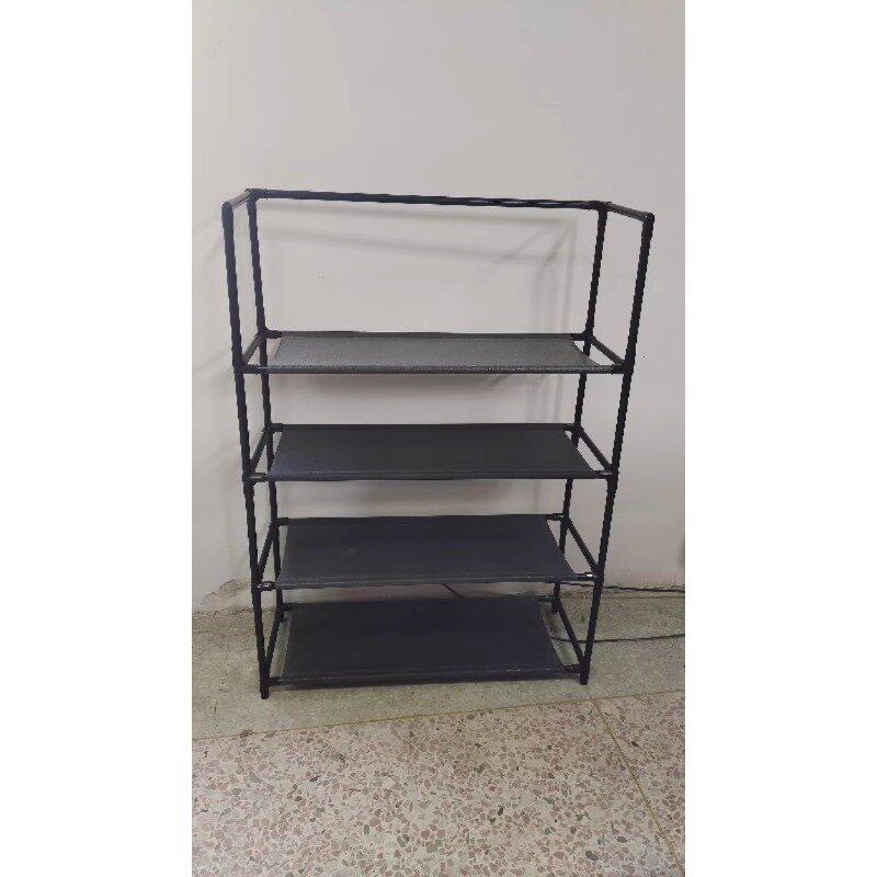 Стеллаж напольный многоярусный для гаража, магазина и кухни, черный