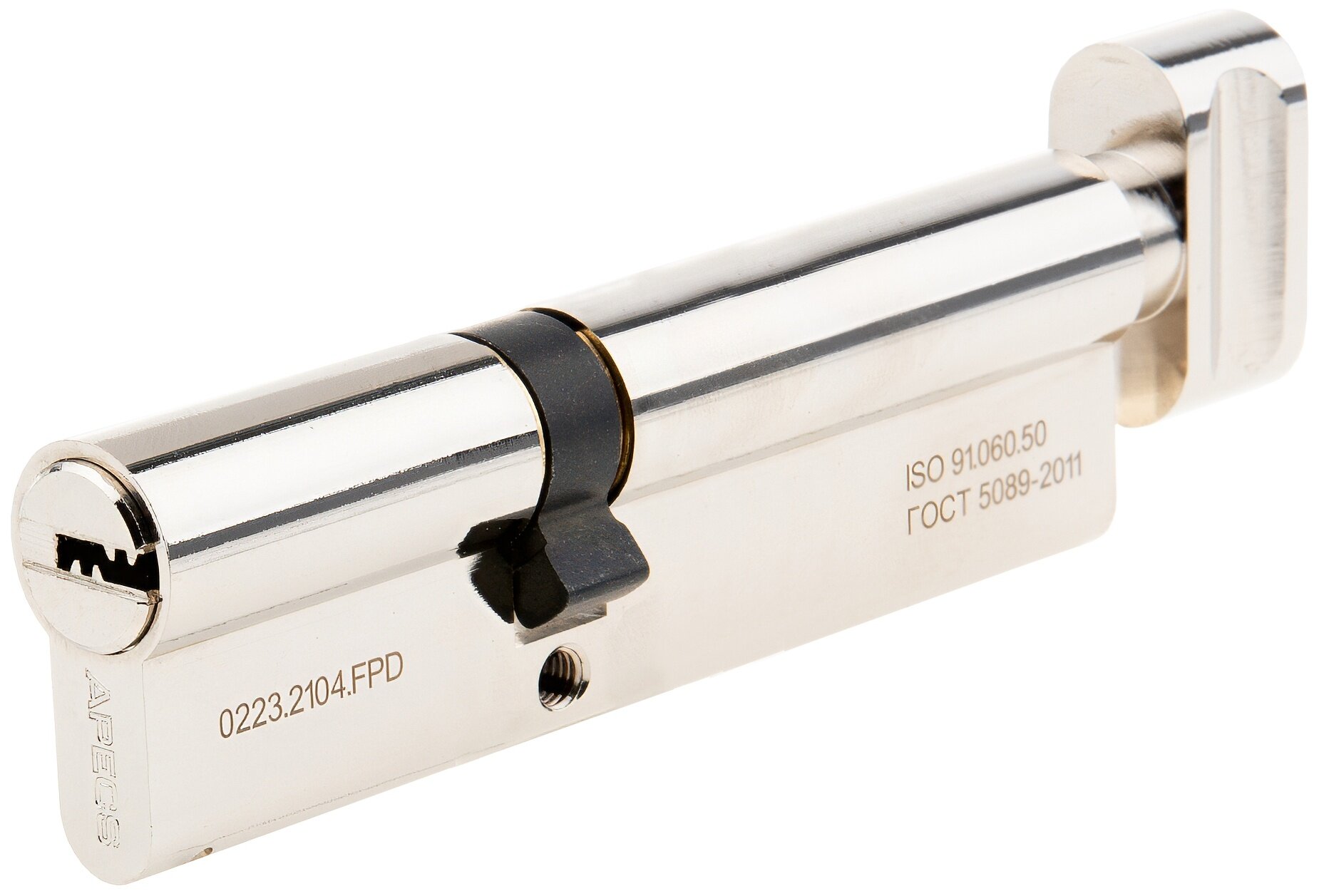 Цилиндровые механизмы Apecs Pro LM-105(45/60C)-C-NI 105 мм, ключ/вертушка, цвет никель