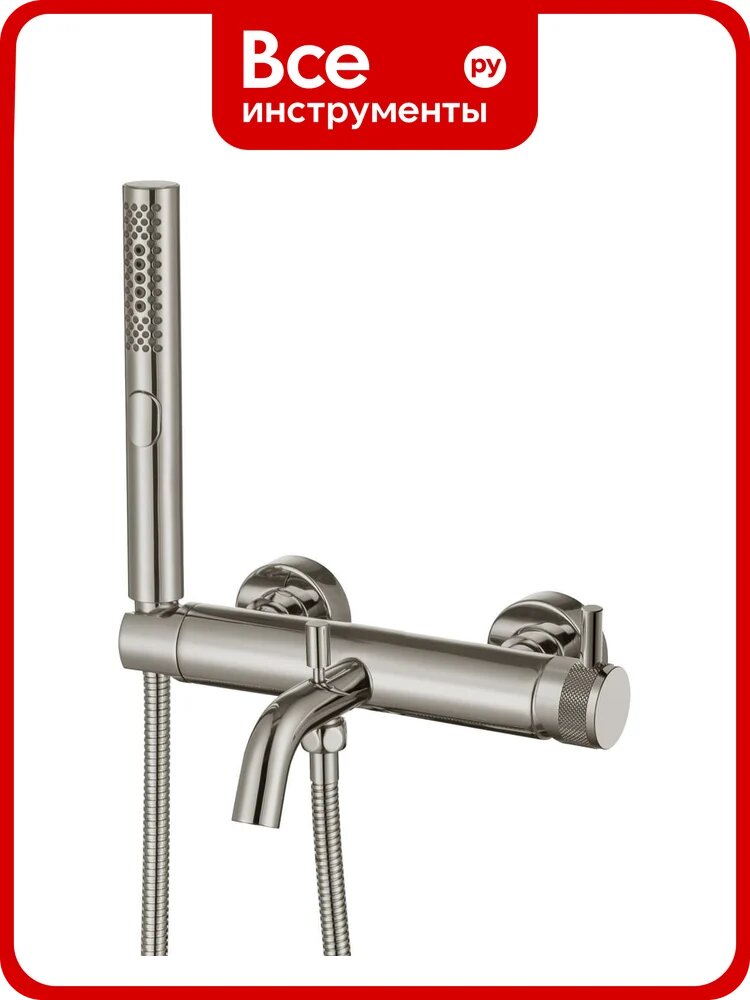 Cмеситель для ванны ALLEN BRAU 5.31D10-BN PRIORITY излив, душ. набор, бр. никель 323723 00323723