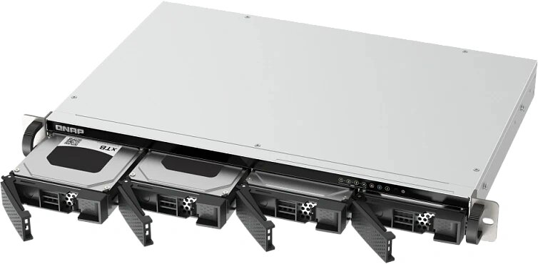 Сетевое хранилище NAS Qnap TS-433EU 4-bay стоечный Cortex-A55