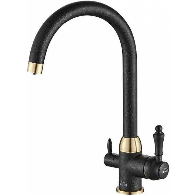 Смеситель для кухни ZorG Steel Hammer SH723BLACKBR