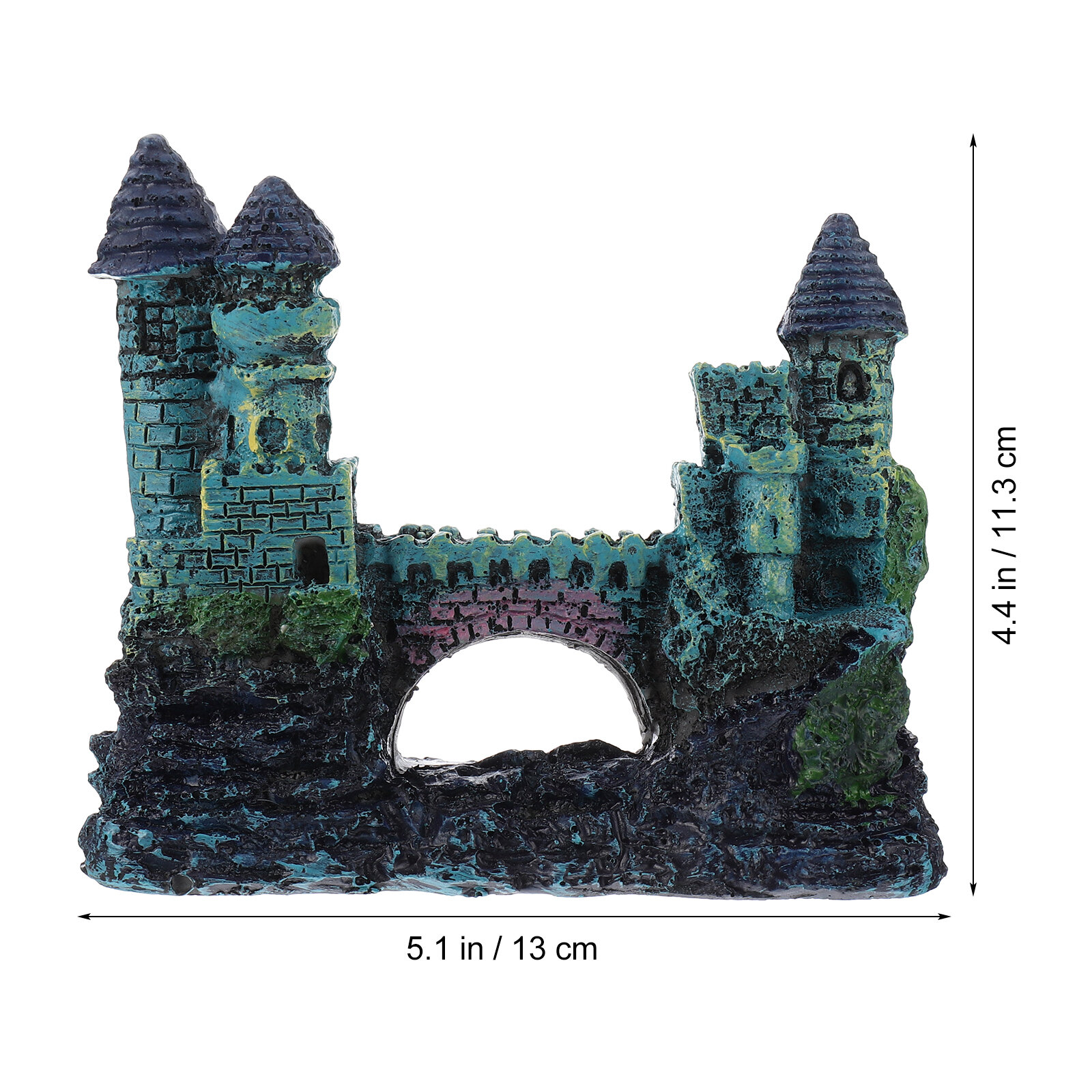 Ваза Исскуственный Замок Для Аквариума Безопасный Декор Для Рыб 11.3X13Cm