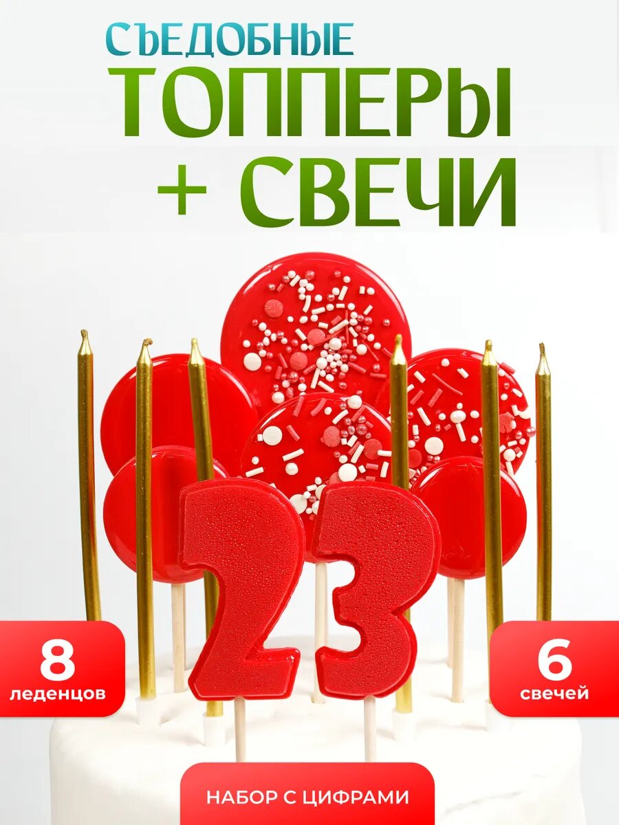 Топпер на торт 23 года