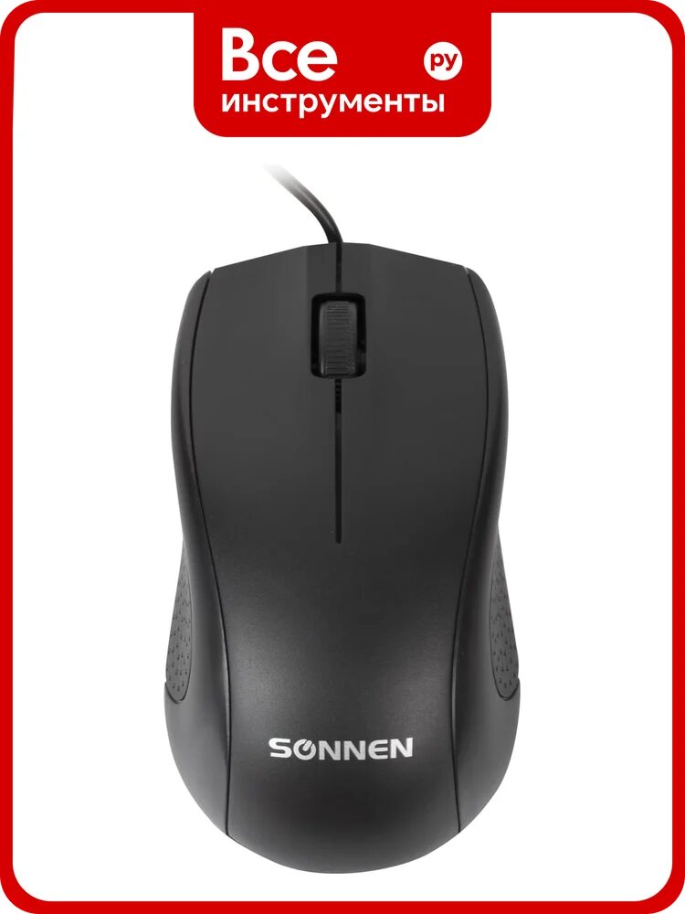 Проводная мышь SONNEN М-201, USB, 1000 dpi, 512631