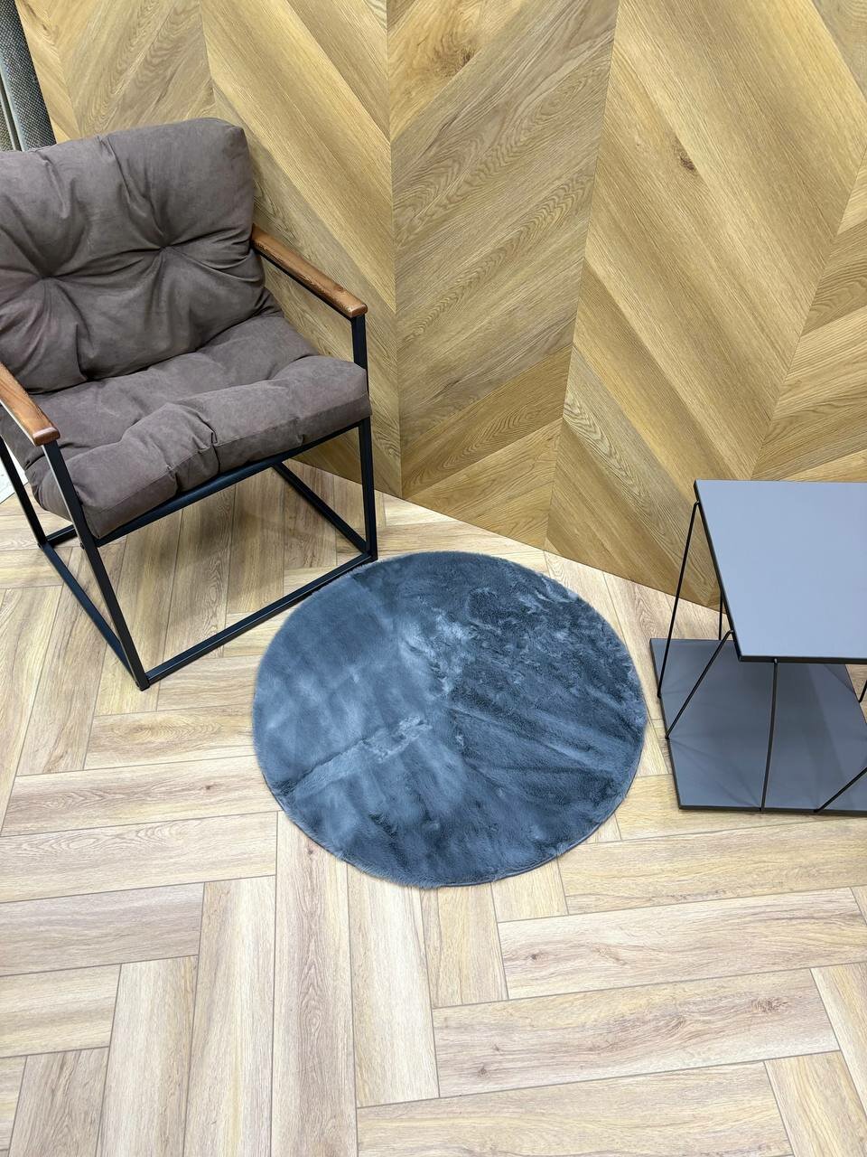 Ковер "Мальдивский Песок", полиэстер, 1.6х1.6 м, высота ворса 22мм