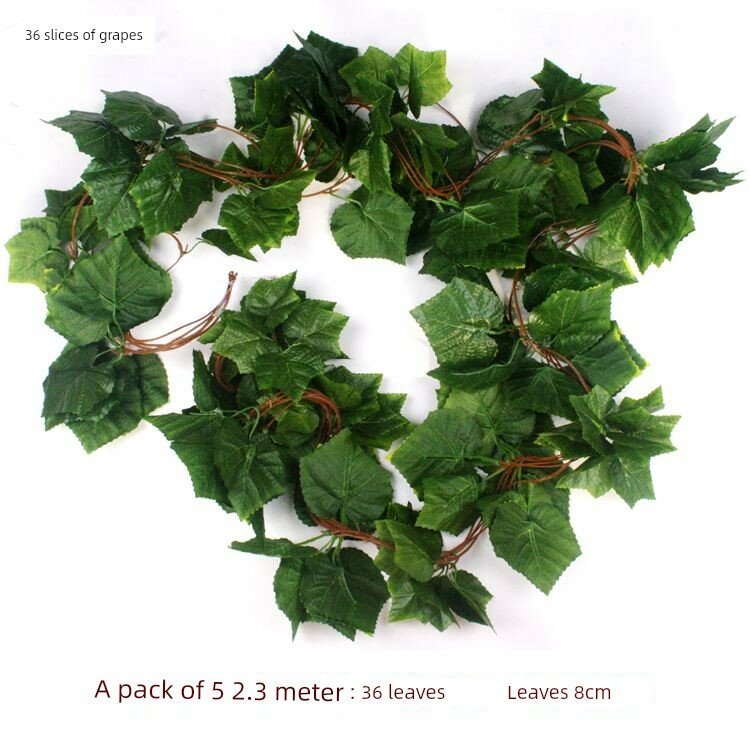 Золотые листья, искусственные листья, имитация листьев винограда, лозы, золотые листья, декор для труб, пластиковые