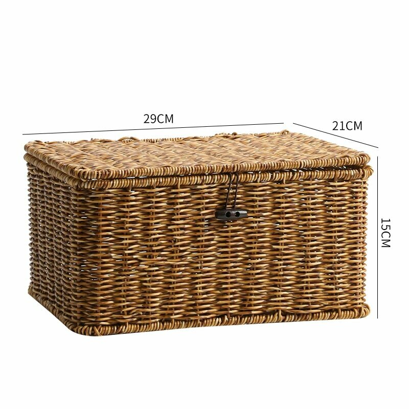 Elegantly temnyy kaf vykroennoy korobka s pokrytiem, prostrannyy organizator dlya kosmetiki na stole, razmery 29x21x15