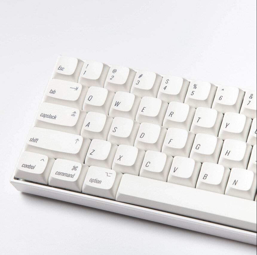 Белая клавиша для клавиатуры Mac, совместимая с 61/64/68/84/87/98/104 клавишами, упаковка на корейском языке в коробку