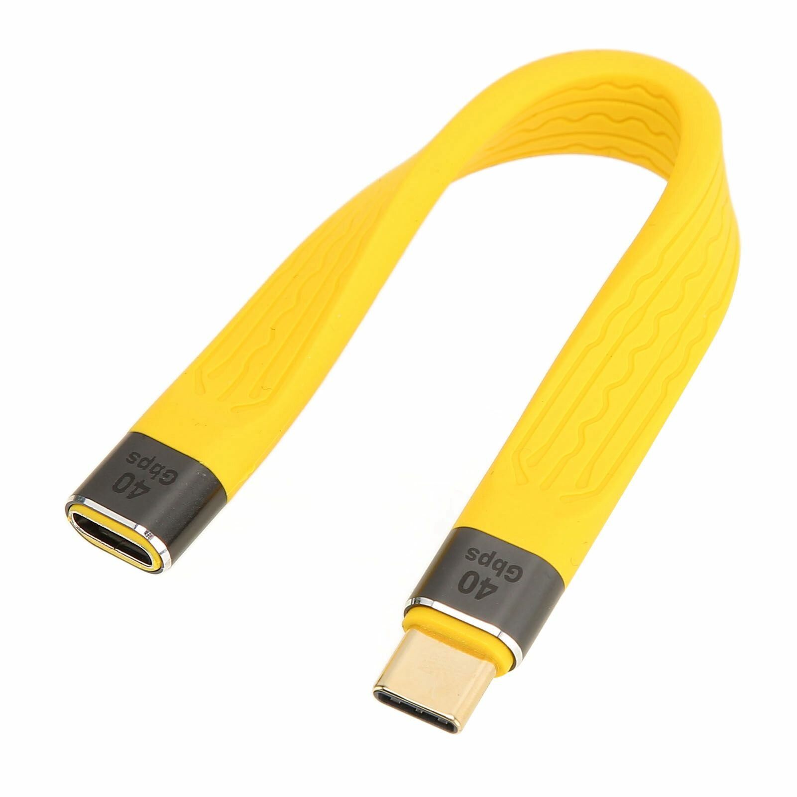 Короткий гибкий кабель USB C USB C, тип C папа-мама , PD 100 Вт, 5 А, кабель для быстрой зарядки, 40 Гбит/с, передача данных