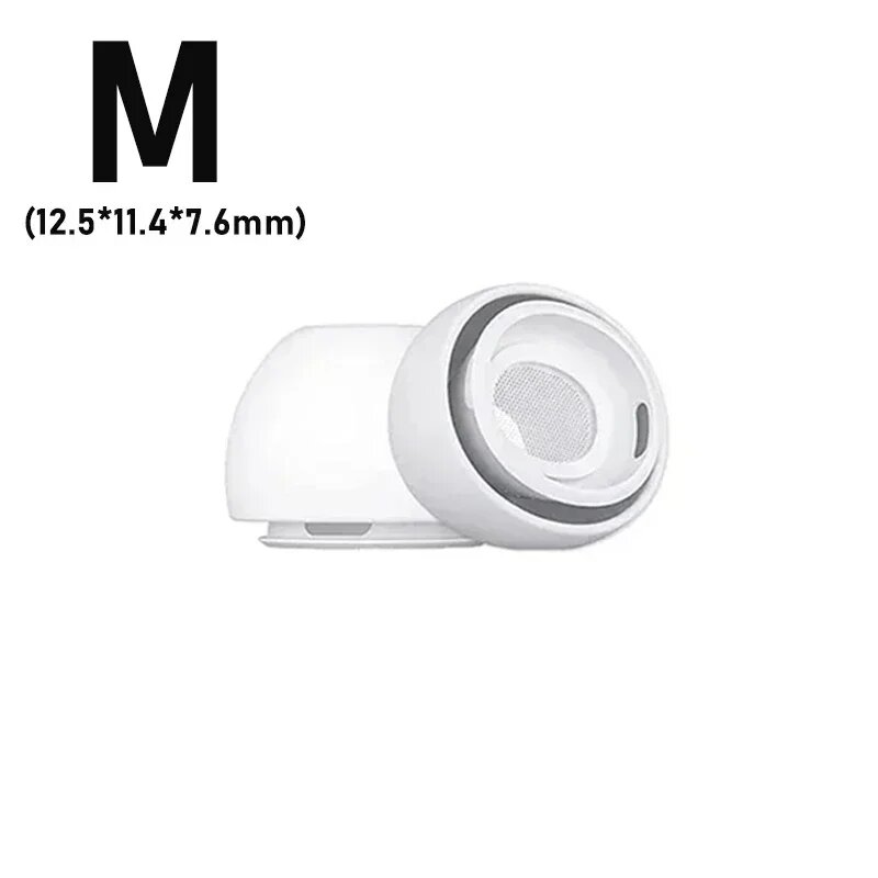 Силиконовые амбушюры для AirPods Pro 1/2 1 Pair, White-M