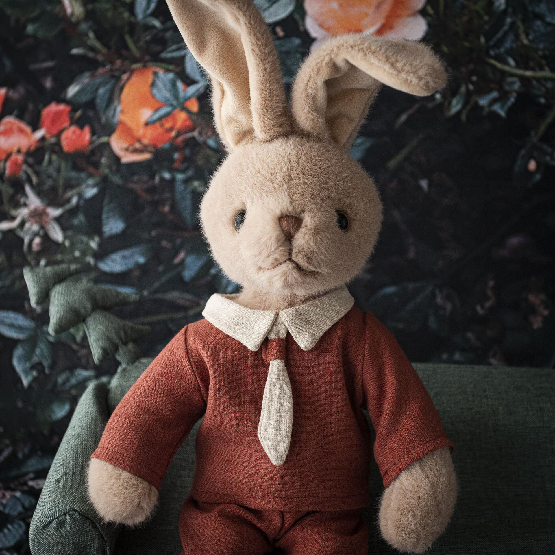 Оригинальный дизайн плюшевой куклы бренда Dabron, бежевая, имитация кроличьего меха, бутик, подарок для праздничной активности, кукла-зайчик