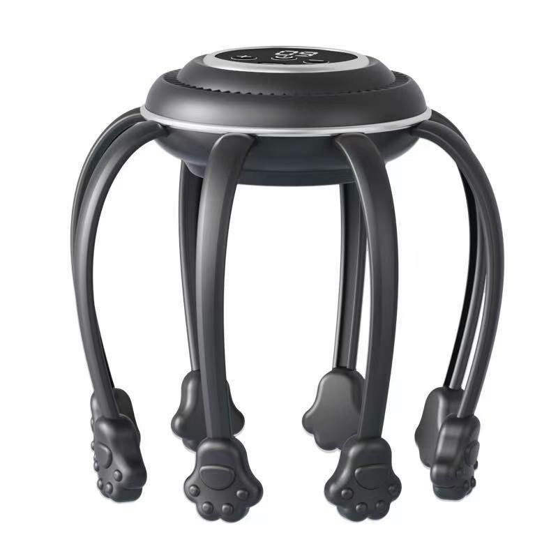 Массажер для головы с электрическим когтем в виде осьминога, терапия для снятия стресса, расслабление, скребок для головы, устройство для дренажа меридианов