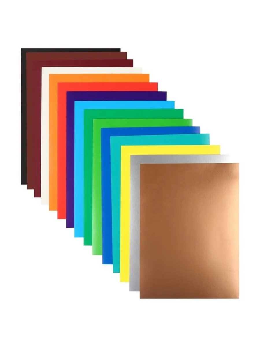 Цветной картон с Щенячьим патрулем, 15 листов, А4