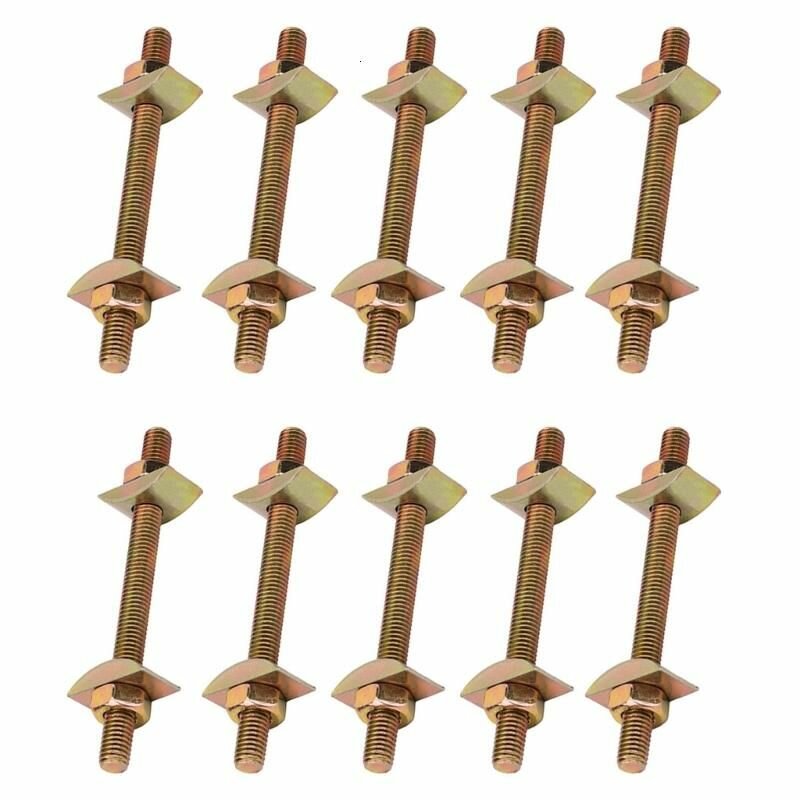 Стяжки для мебели M8x80/M8x100, 10 шт, M8x80