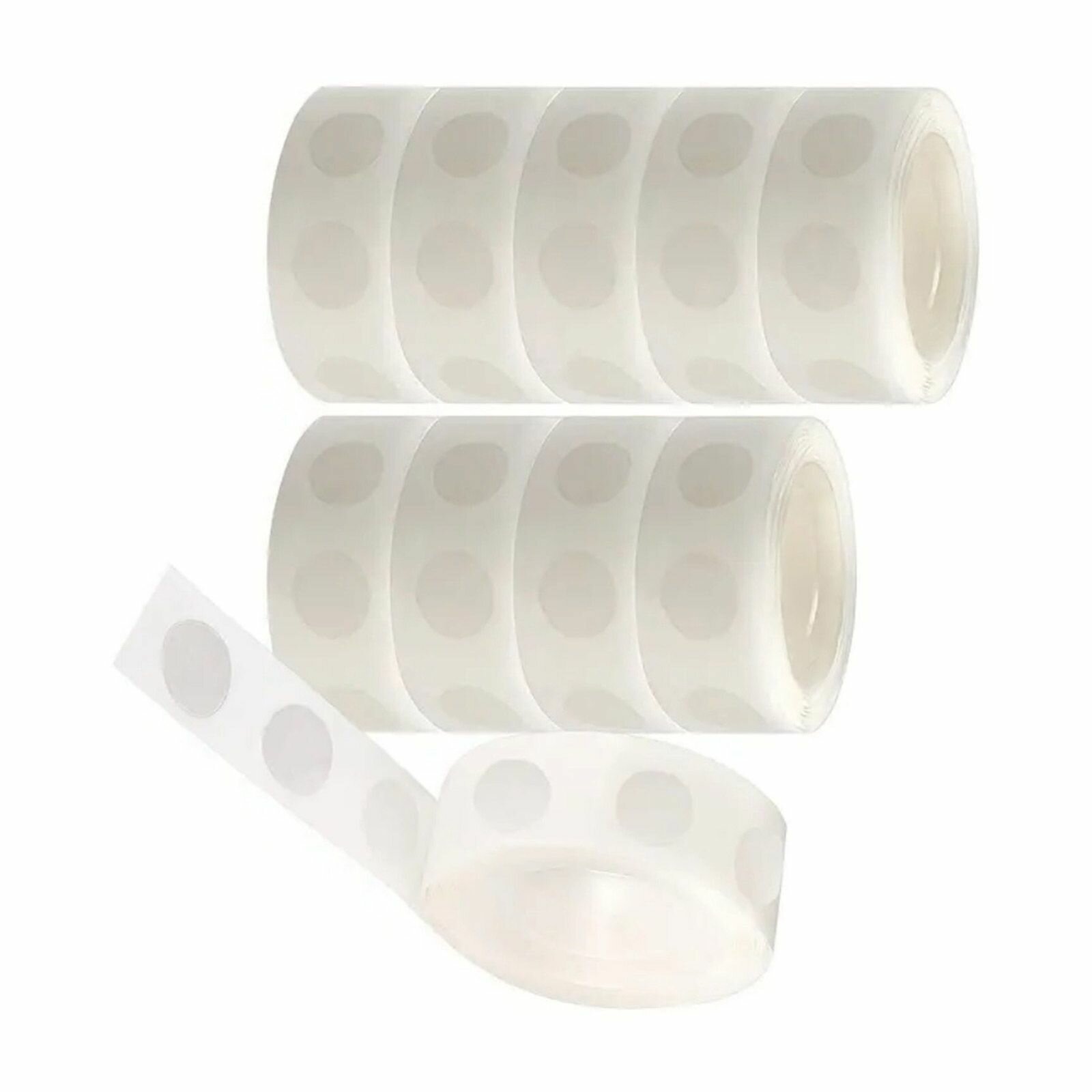1000 шт Невидимые двусторонние клеевые точки 12 см Прозрачные стикеры