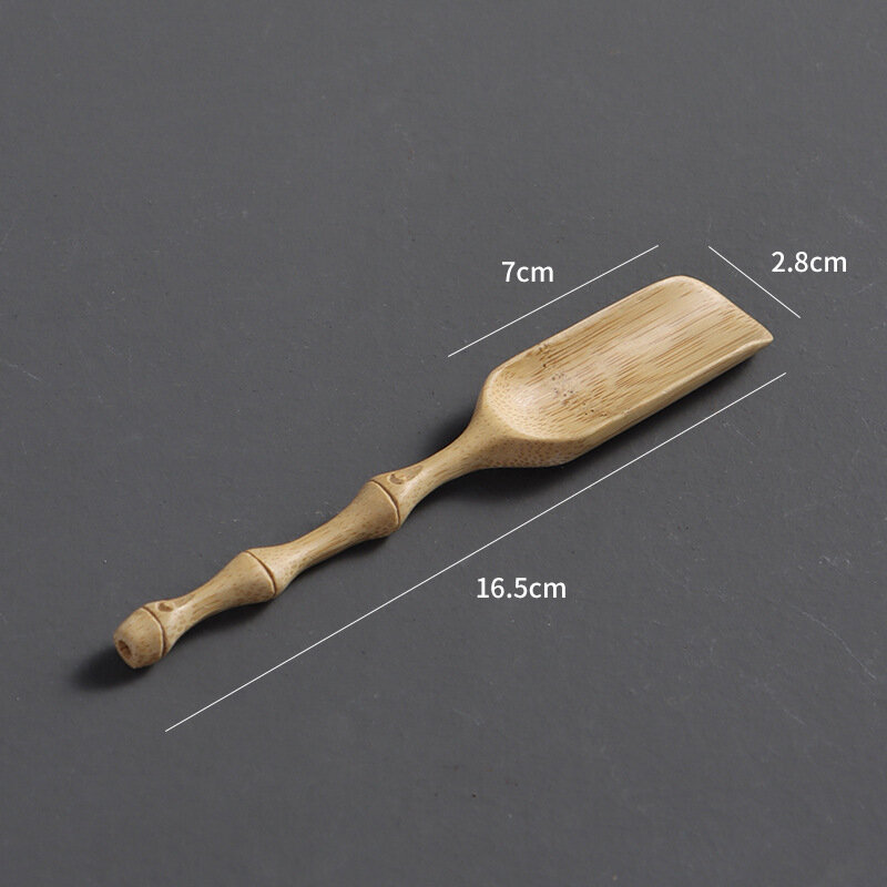 Ручная работа, бамбуковая резная чайная ложка, чайная ложка для чайной церемонии, шесть джентльменов, чайная лопатка, аксессуары для чайного набора с лотосом и кунг-фу